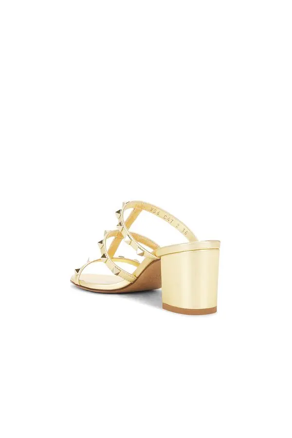 Valentino Garavani Rockstud Slide - Antique Brass