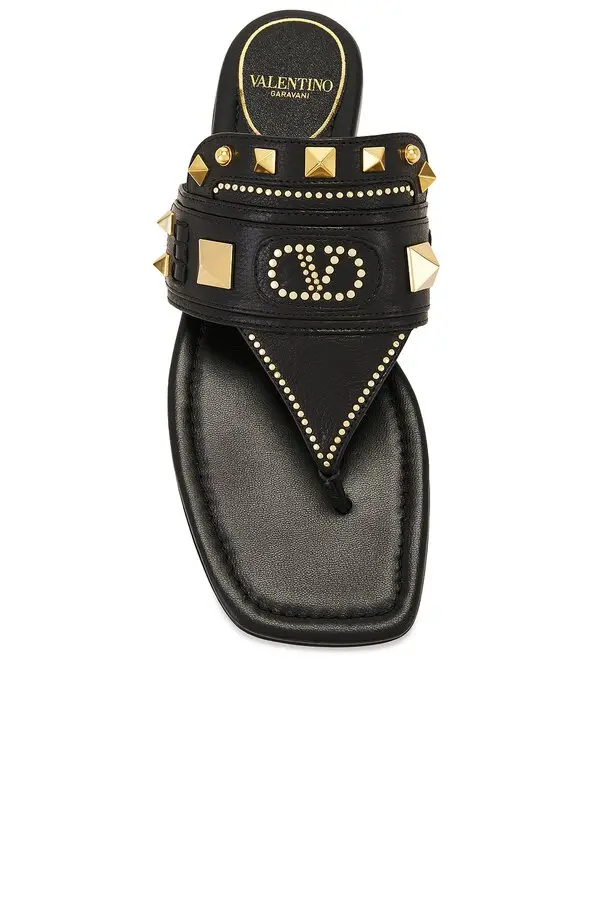 Valentino Garavani Plaster Caster Thong Sandals - Nero