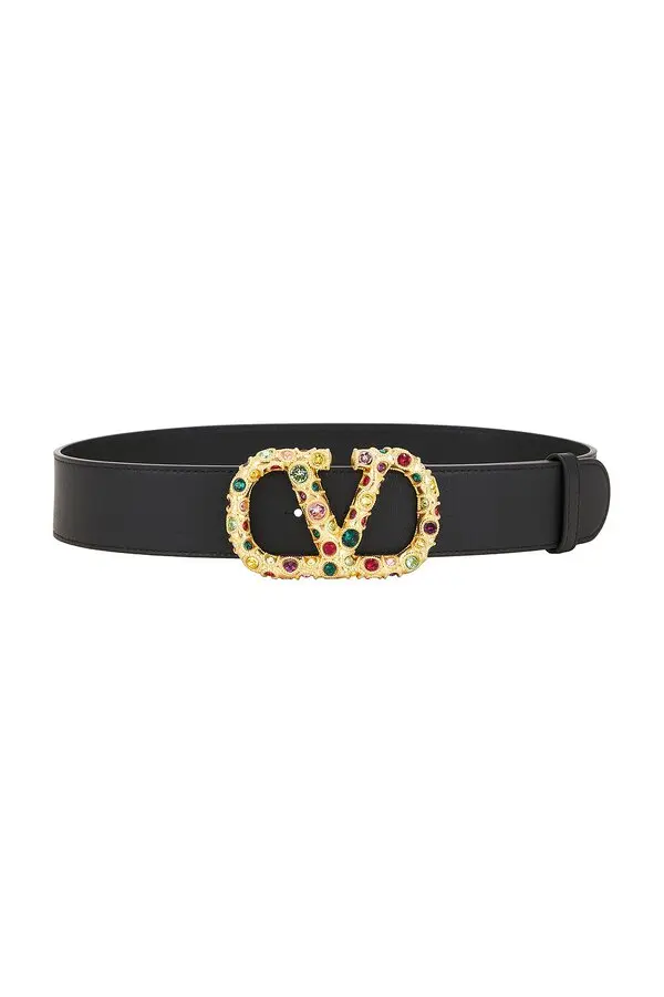 Valentino Garavani Vlogo Signature 40 Belt - Nero & Multicolor