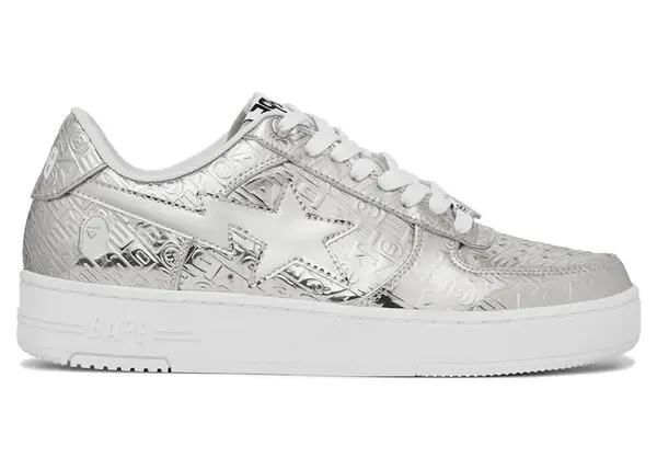 A BATHING APE Sta #5 Sneakers - Silver