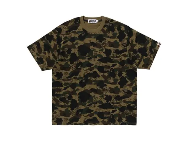 A BATHING APE X Clot Camo T-shirt - Olive