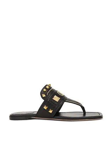 Valentino Garavani Plaster Caster Thong Sandal - Nero