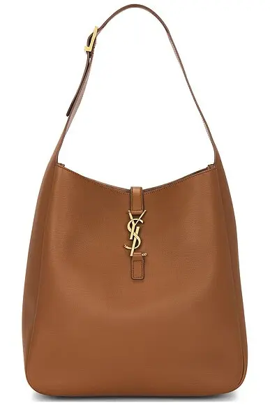 Saint Laurent Large Le 5 A 7 Supple Hobo Bag - Fox