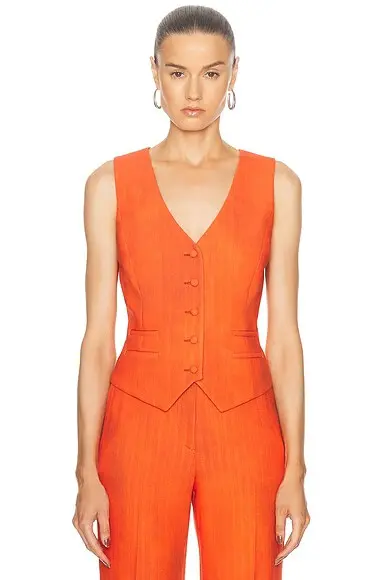 Gabriela Hearst Coleridge Vest - Spice