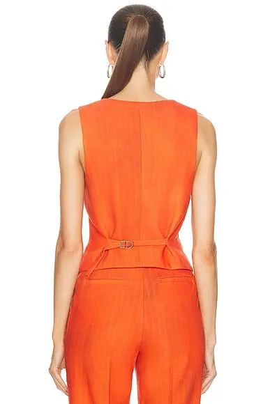Gabriela Hearst Coleridge Vest - Spice