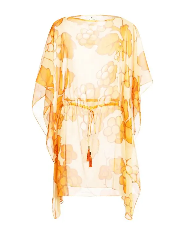 Etro Floral Print Crepe Kaftan Top