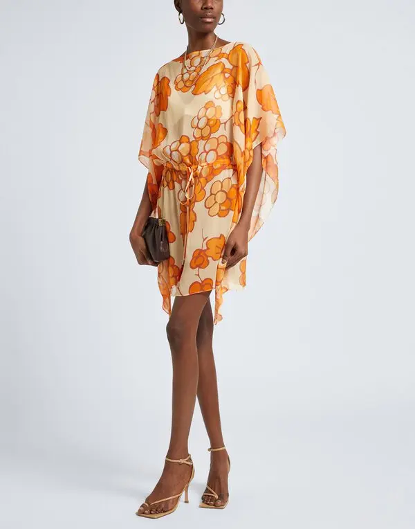 Etro Floral Print Crepe Kaftan Top