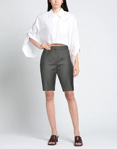 Balmain Tailored Virgin Wool Bermuda Shorts