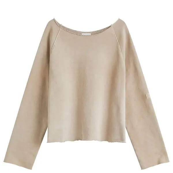 Joah Brown Slouchy Pullover Sweatshirt