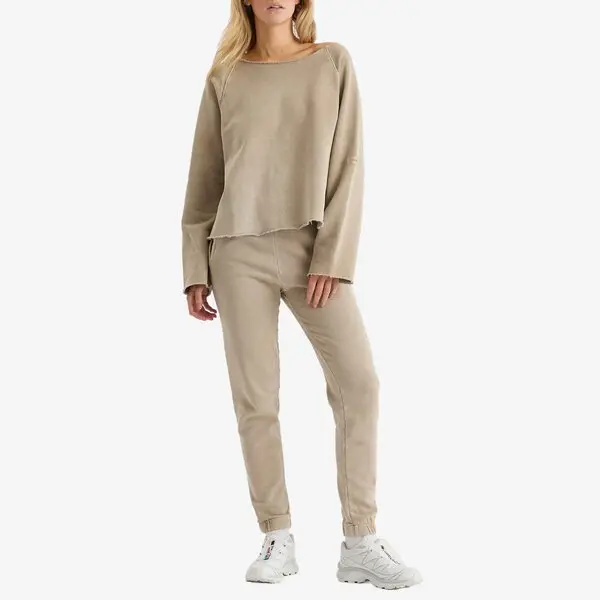 Joah Brown Slouchy Pullover Sweatshirt