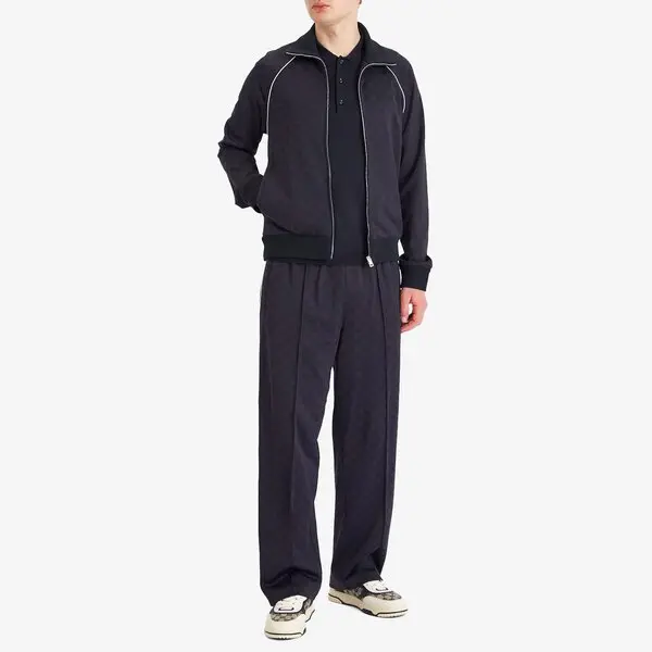 Gucci Nylon Cotton Gg Jacquard Track Pants
