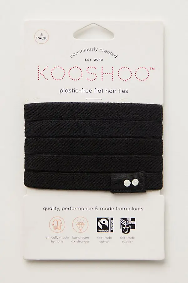 KOOSHOO Flat Hair Ties - Black