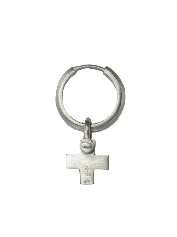 PARTS OF FOUR Cross-charm Hoop Earring