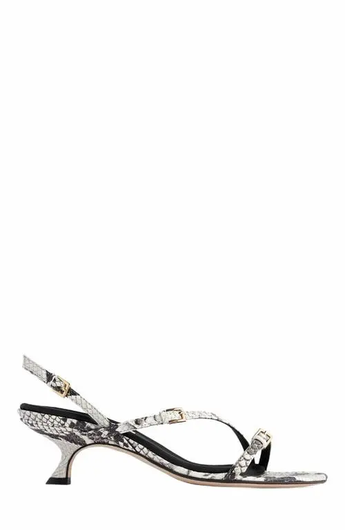 NEIL J. RODGERS Janel Slingback Sandal - Black White Print