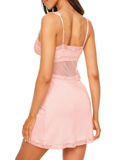 ADORE ME Primrose Slip Dress - Light Pink