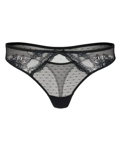 ADORE ME Cordelia Thong Panties - Black