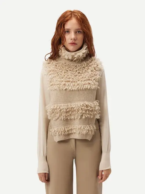 Gobi Cashmere Loop-stitch Gilet