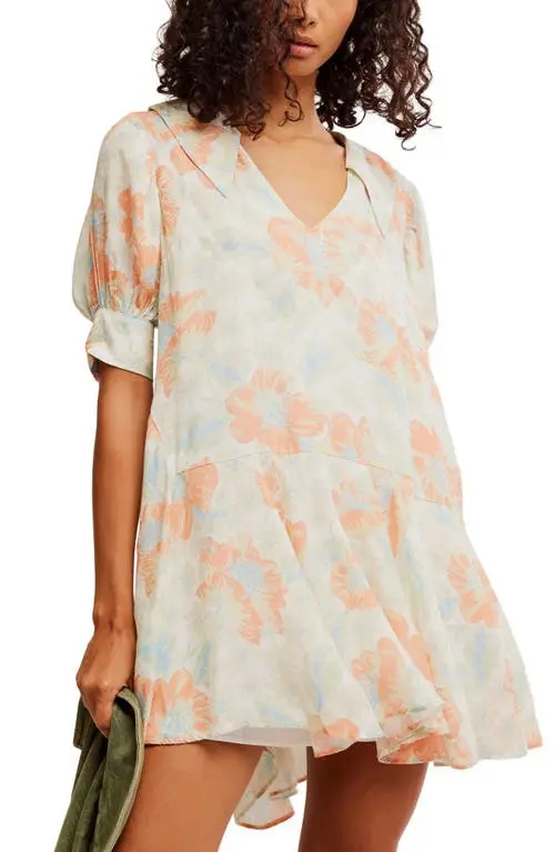Free People Moon Chaser Tiered Mini Dress In Soft Combo - 59% Off |  Editorialist