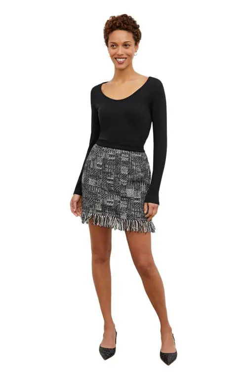 M.M.LAFLEUR Marcia Ribbed Pima Cotton Layering T-shirt - Black