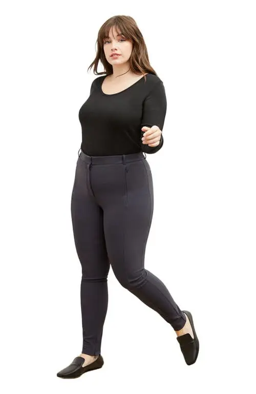 M.M.LAFLEUR Marcia Ribbed Pima Cotton Layering T-shirt - Black