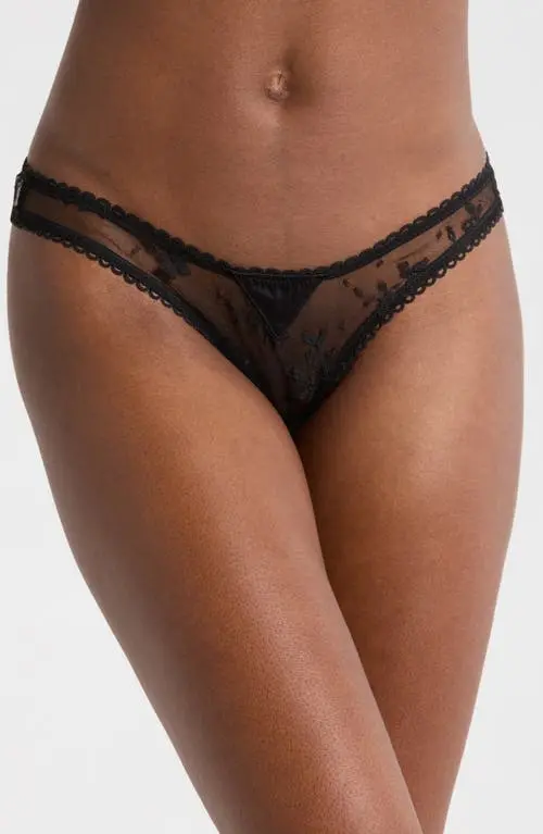 Fleur Du Mal Untie Me Tanga Briefs - Black