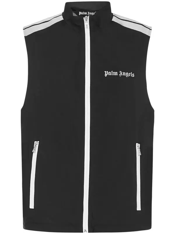 Palm Angels Logo-print Vest - Black