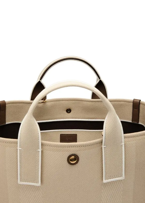 Chloé Carry Canvas Tote - Beige
