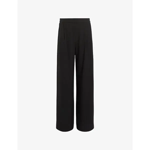 ALLSAINTS Aleida Wide-leg Mid-rise Trousers - Black
