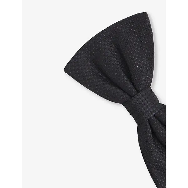 Hugo Patterned Jacquard Silk Bow Tie