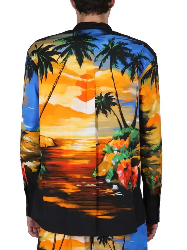 Dolce & Gabbana Hawaii Print Shirt - Multicolour