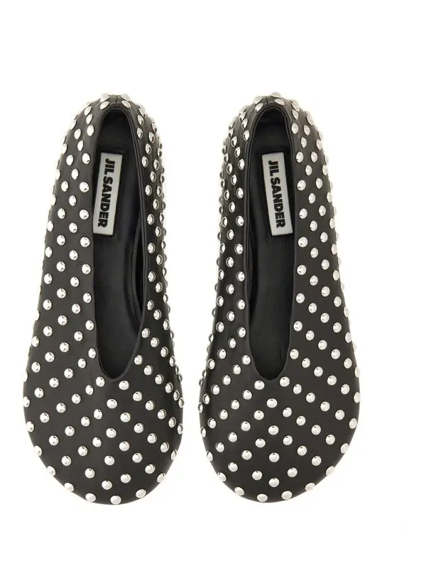 JIL SANDER Nappa Ballerinas - Black