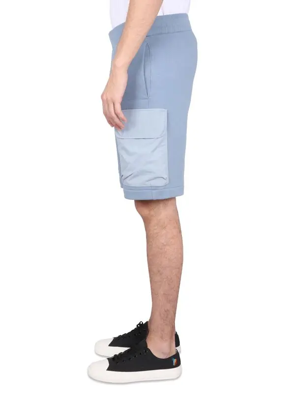 Paul Smith Cotton Bermuda Shorts - Azure