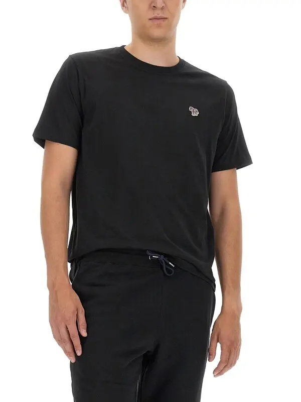 Paul Smith Zebra Logo T Shirt - Black
