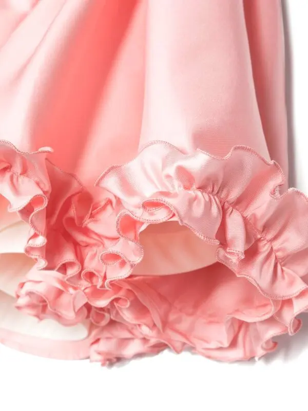 MIMISOL Ruffled Satin Dress