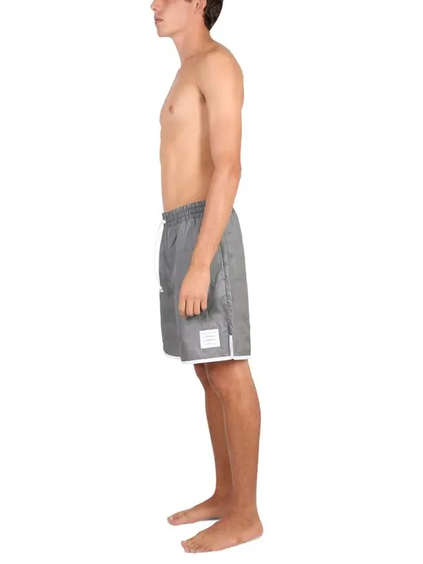 Thom Browne Sporty Ripstop Bermuda - Silver