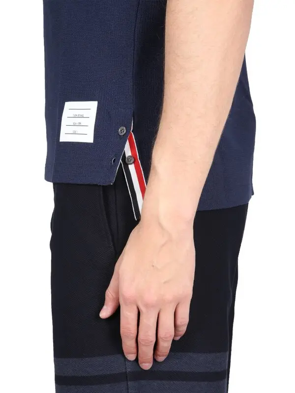 Thom Browne Stripes T Shirt - Blue