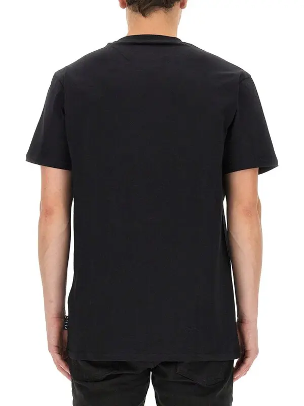 Philipp Plein T Shirt With Rhinestones - Black