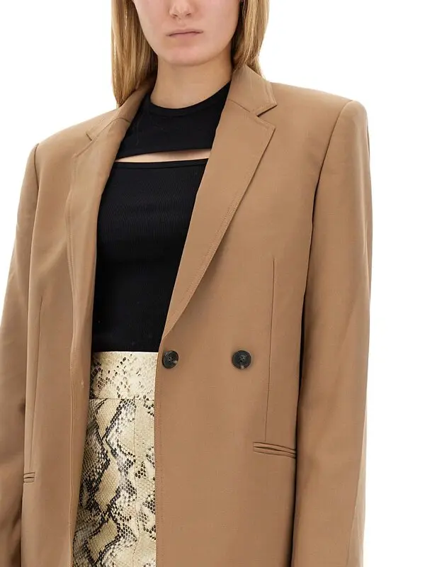 Helmut Lang Single Breasted Blazer - Beige