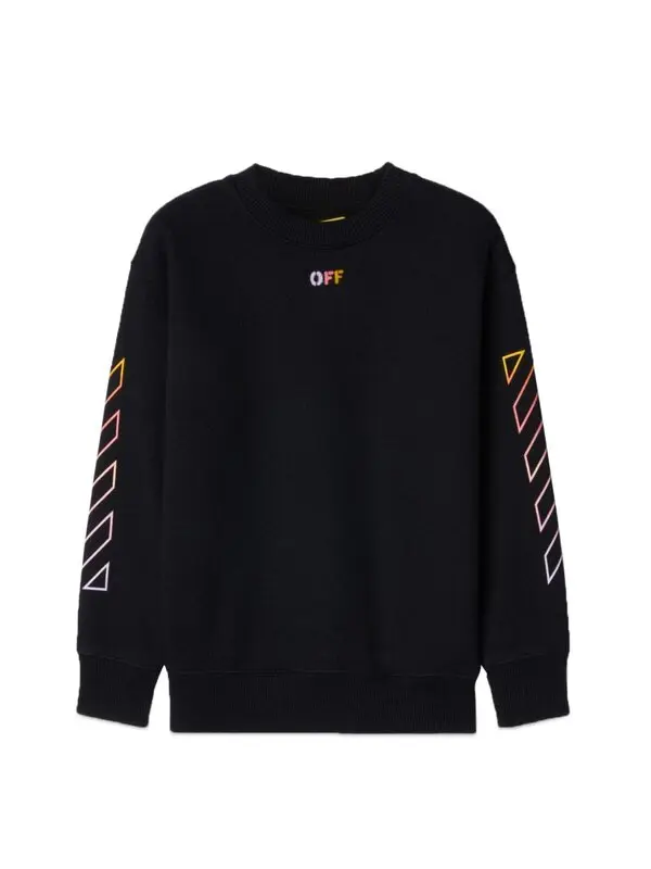 Off-White Arrow Rainbow Crewneck - Black