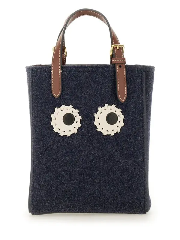 ANYA HINDMARCH Mini 'eyes' Tote - Blue
