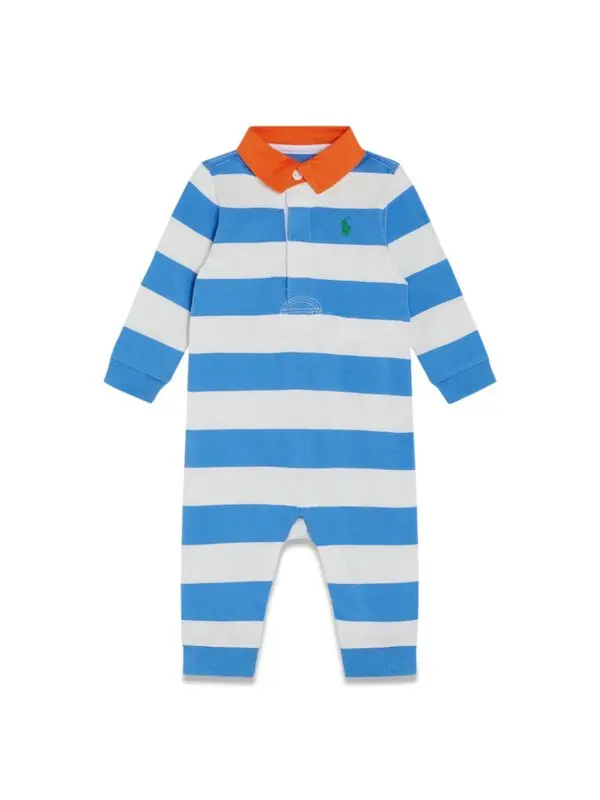 Polo Ralph Lauren Rugby Striped Coverall - Blue
