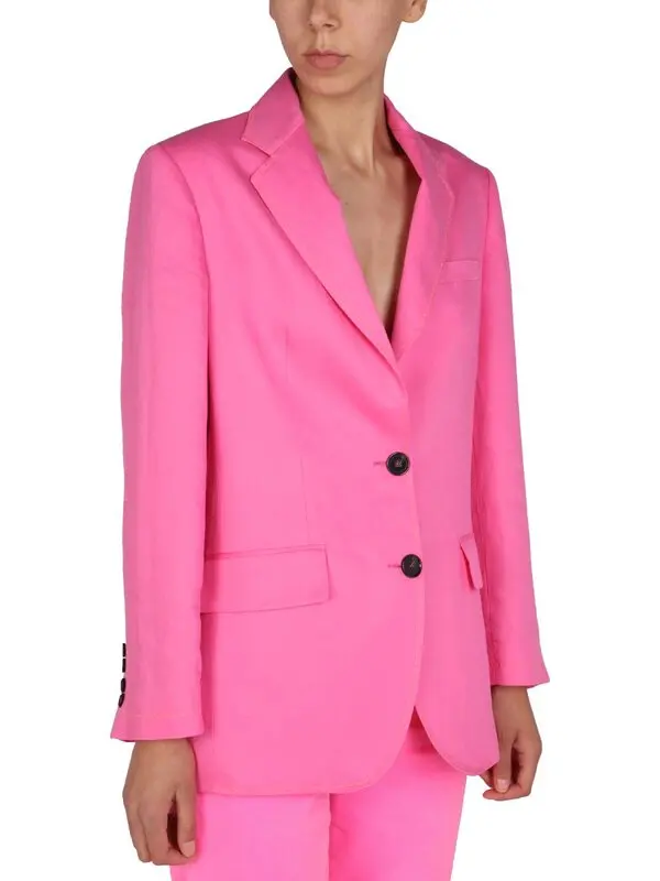 MSGM Single-breasted Jacket - Fuchsia