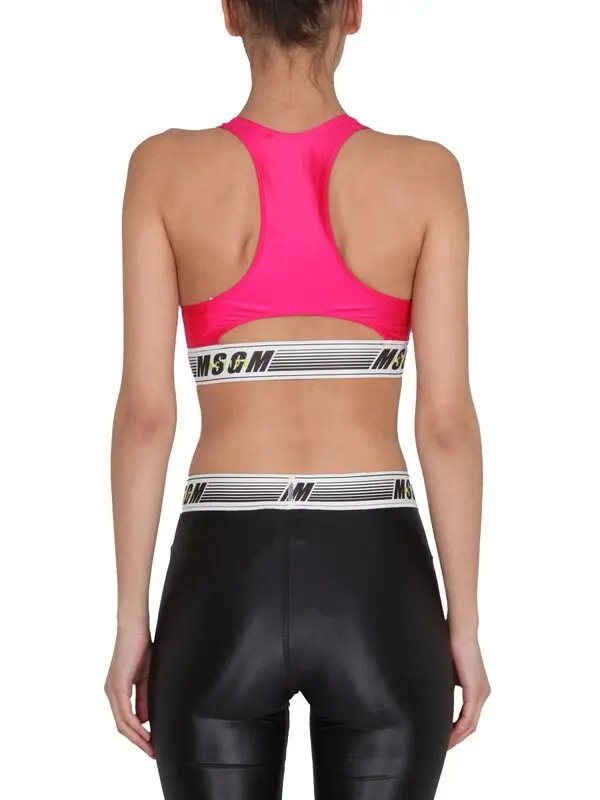 MSGM Activewear Top - Fuchsia
