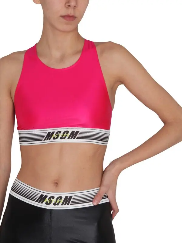 MSGM Activewear Top - Fuchsia