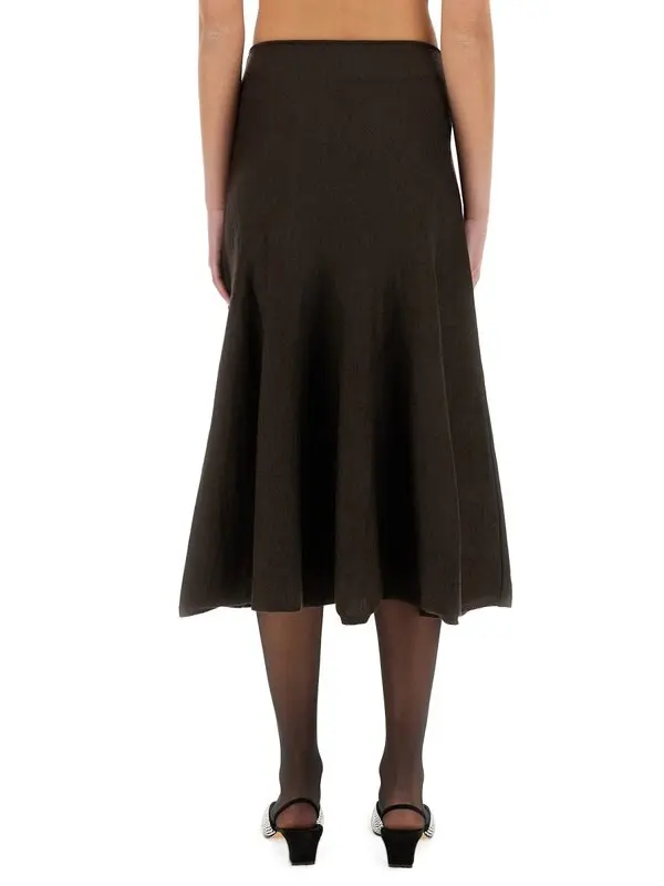 Khaite Mayu Skirt - Brown