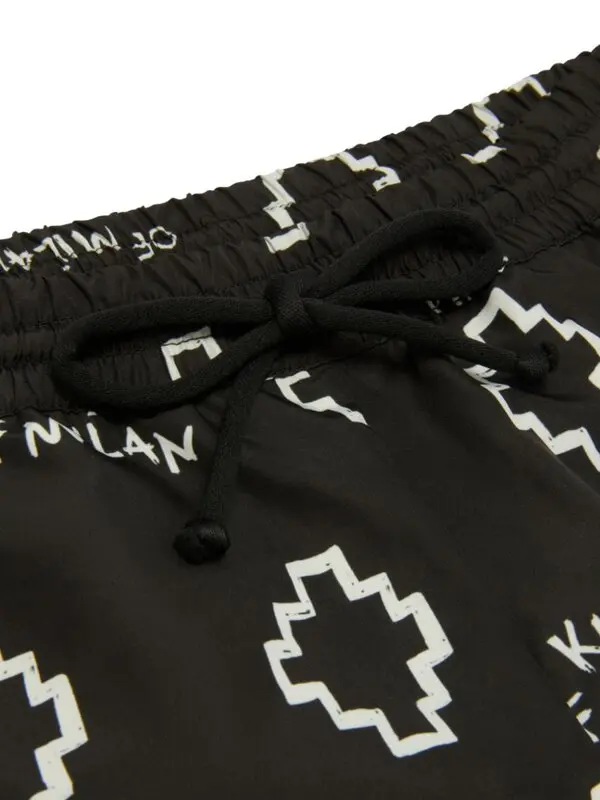 MARCELO BURLON COUNTY OF MILAN Logo Printed Beachwear Shorts