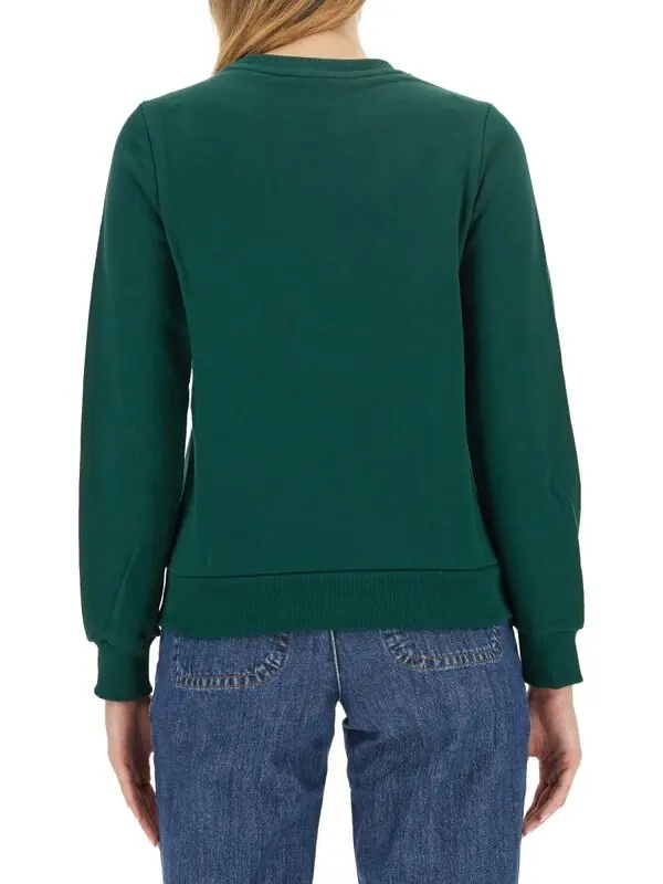 A.p.c. Sweatshirt With Logo - Green