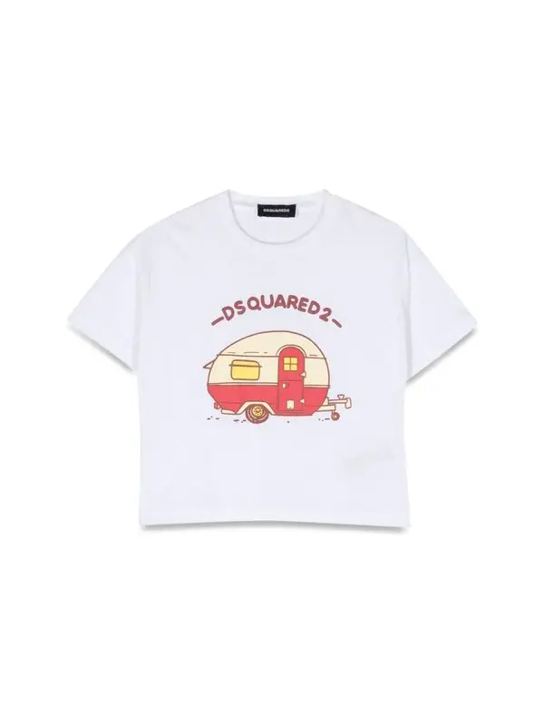 Dsquared2 Printed Crop T-shirt