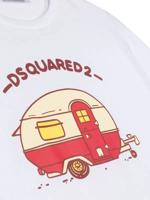 Dsquared2 Printed Crop T-shirt