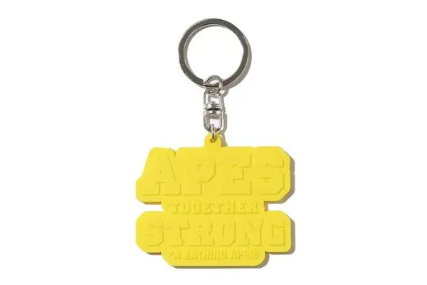 A BATHING APE Ats Keychain - Yellow